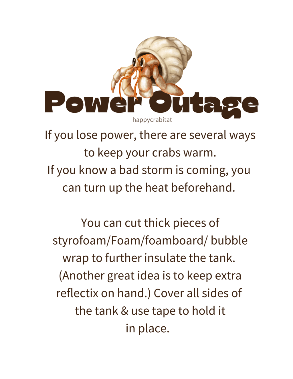 Happy Crabitat – Hermit crab care guides and printables